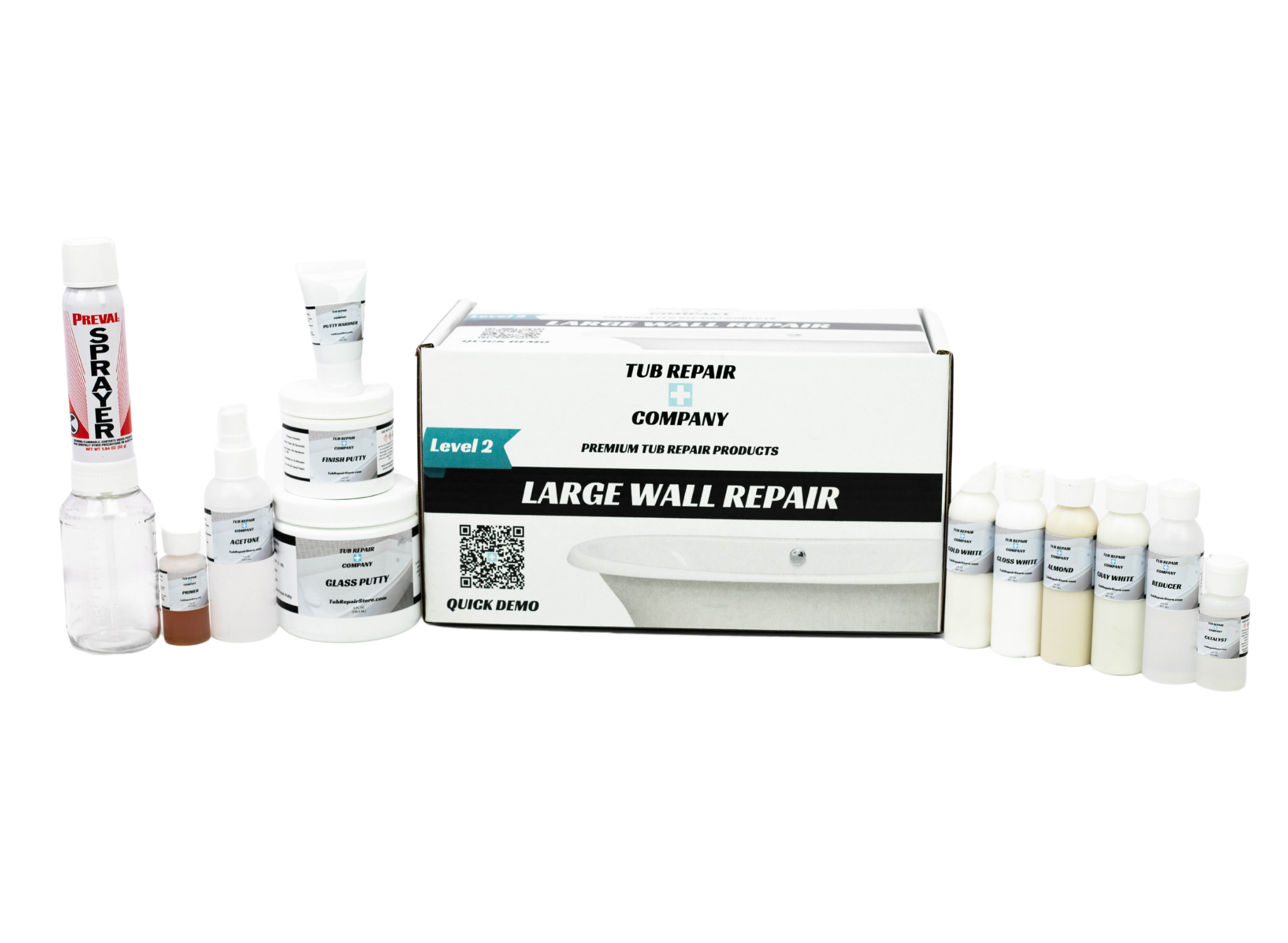 Large Wall Damage Tub Repair Kit - Tub Repair Store – Tub Repair Company