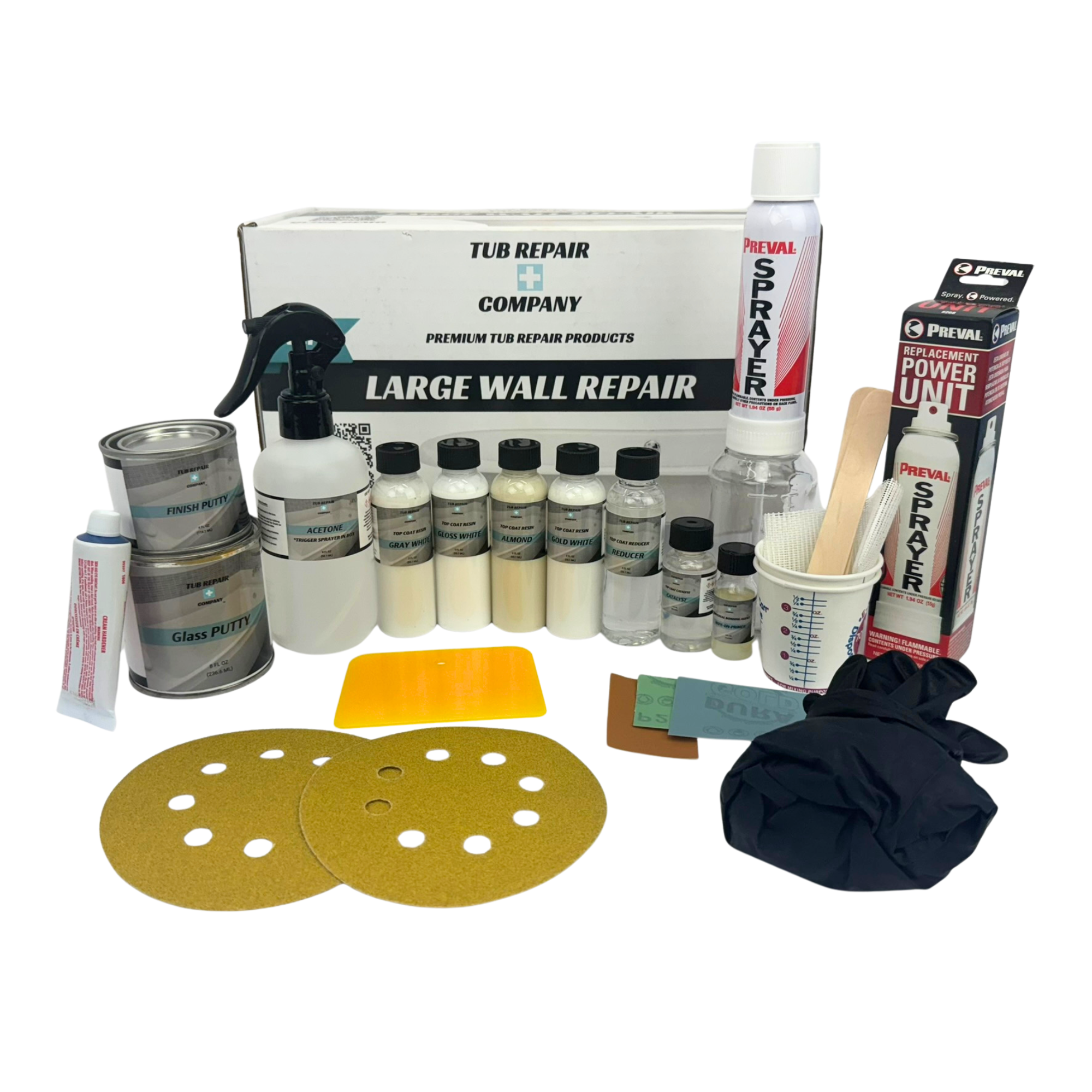 Large Wall Damage Tub Repair Kit - Tub Repair Store – Tub Repair Company