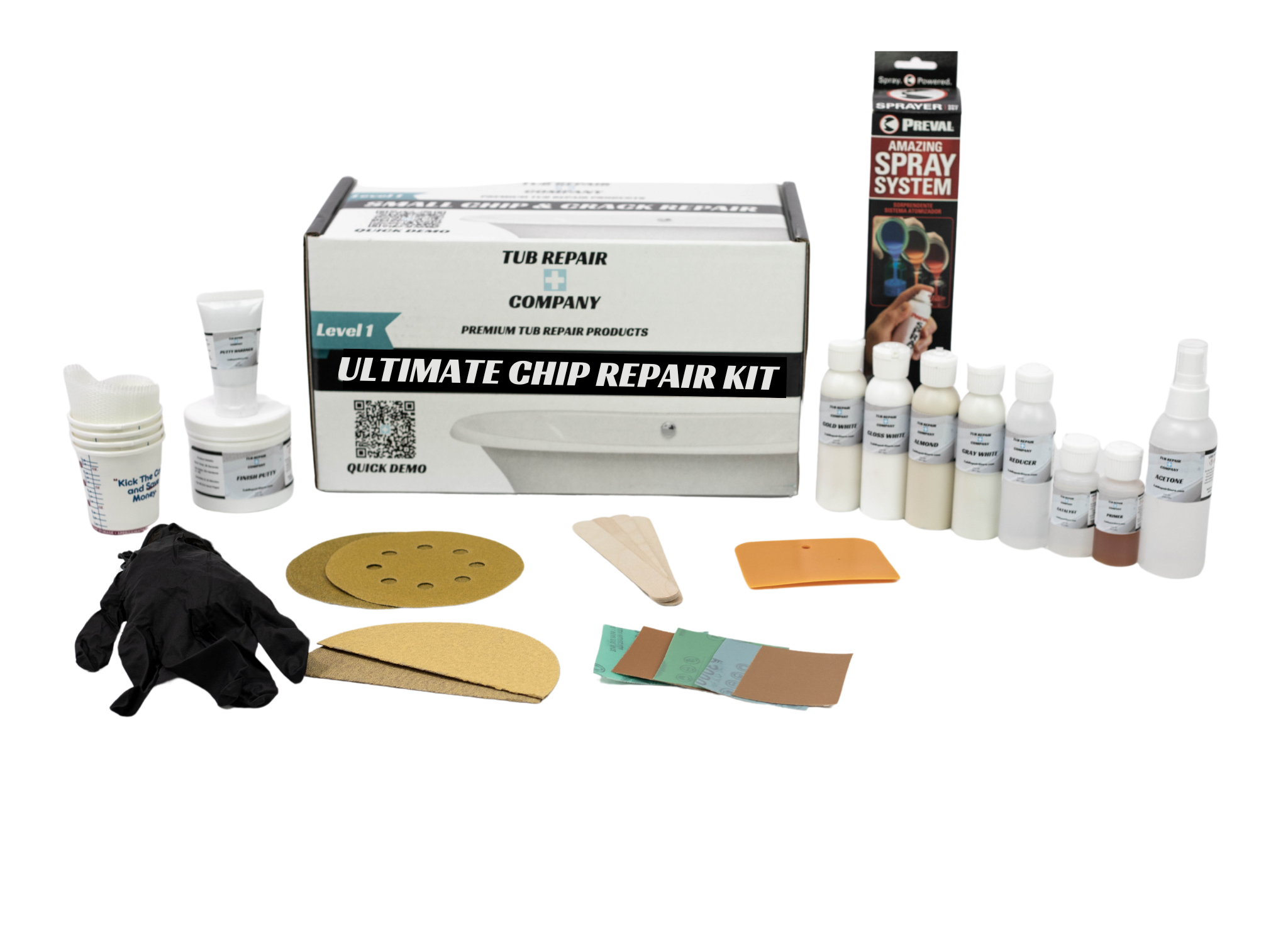 Ultimate Chip Tub Repair Kit - TubRepairStore.com – Tub Repair Company
